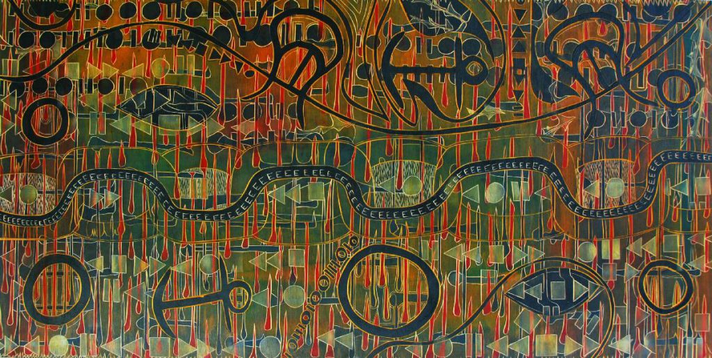 Anchored - Pandanus Aboriginal Art